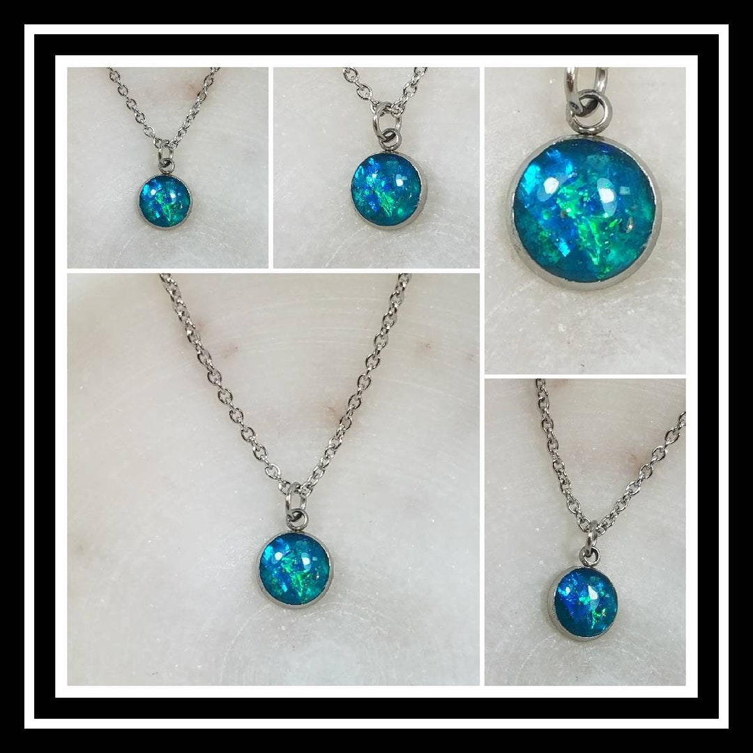 Memorial Ash Pendant Necklace/ Memorial Jewelry/ Ash Necklace/pet ...