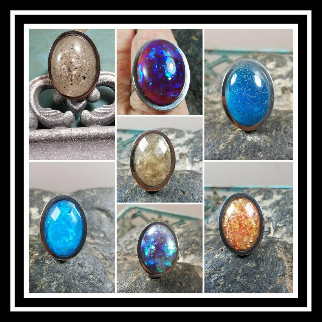 Memorial Ash Stainless Steel Ring/memorial Ring/memorial/cremation Ring ...