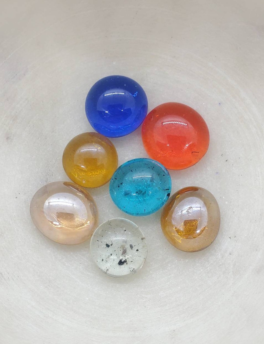 Memorial Ash Round Glass Pocket Stones/memorial Ash Stone/ash Stones ...