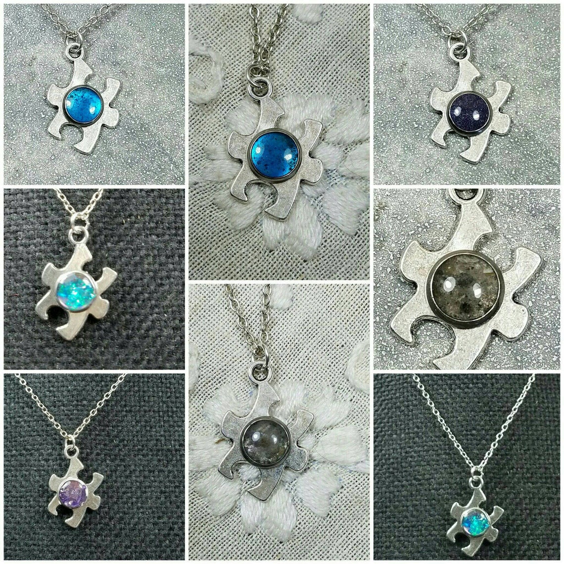 Memorial Ash Stainless Steel Puzzle Pendant Necklace - Etsy