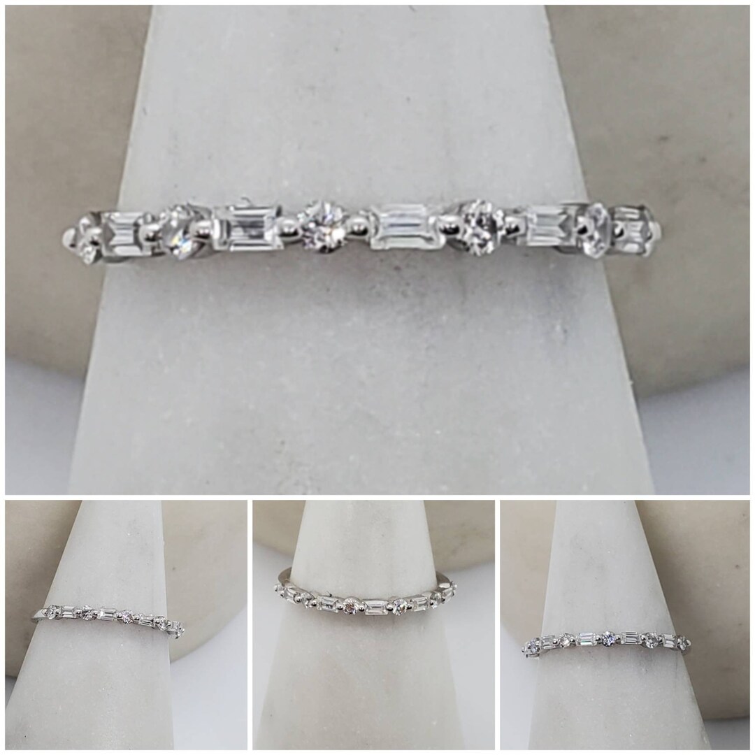 Studiodragonfly19 Memorial Ash Minimalist 14k Gold Baguette Diamond ...