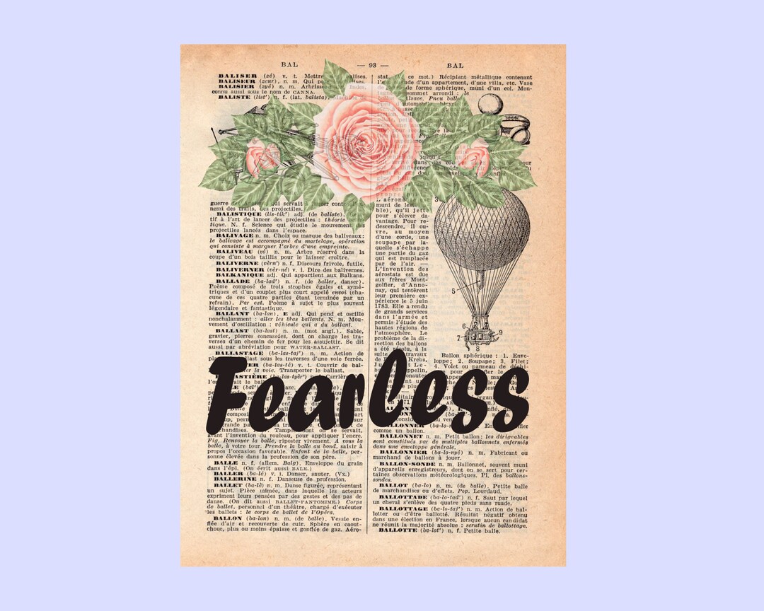 Fearless Dictionary Printable - Etsy