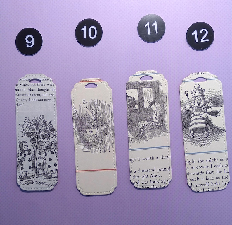Alice in Wonderland Small Bookmarks - Etsy