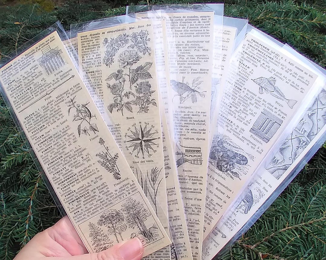 French Dictionary Bookmarks - Etsy
