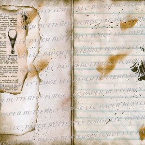 Printable Distressed Junk Journal Pages - Etsy