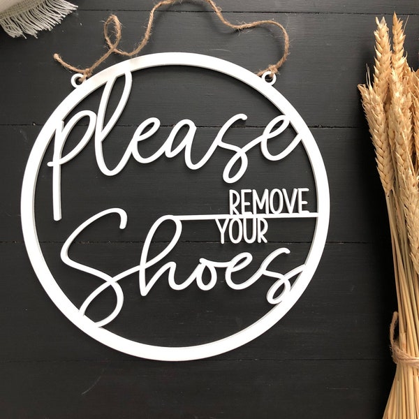 Please Remove Your Shoes Sign - Etsy