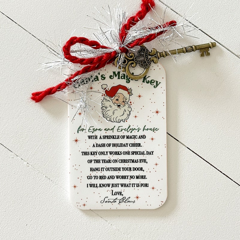 Santa Key - Etsy