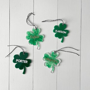 Clover Tag Shamrock Tag St. Patrick's Day Basket Tag St. Patrick's Day ...