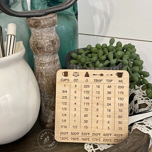 Kitchen Conversion Magnet, Kitchen Measurement Magnet, Kitchen Magnet ...