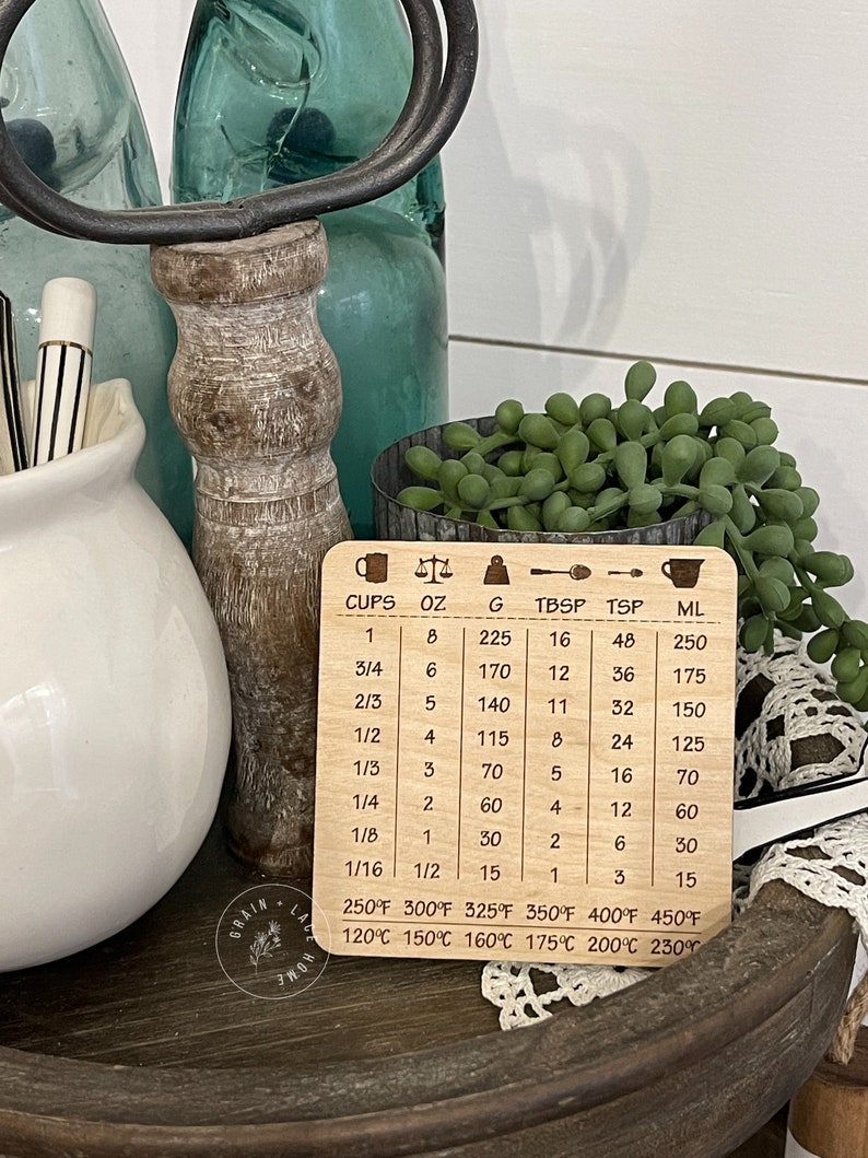 Kitchen Conversion Magnet Kitchen Measurement Magnet Kitchen - Etsy