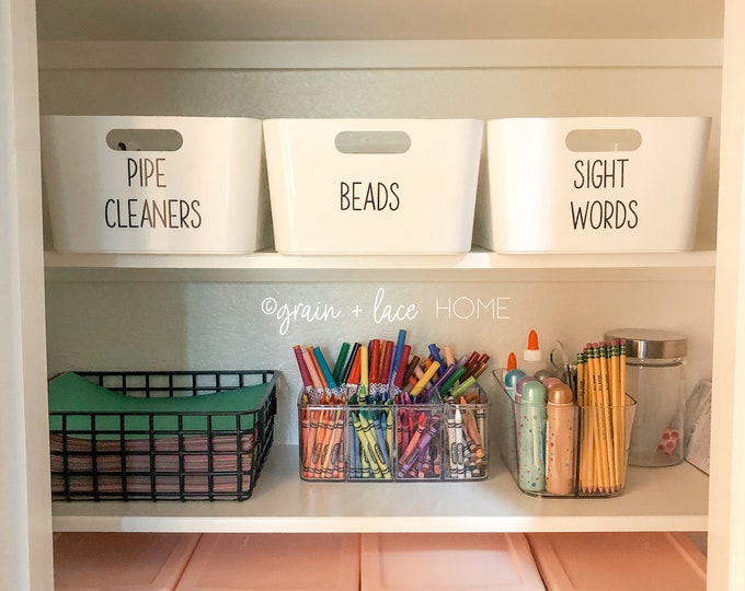 Custom Storage Labels | Toy Labels | Toy Storage Labels | Vinyl Storage ...