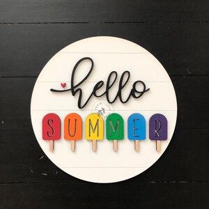 Hello Summer DIY Sign Kit Hello Summer Sign DIY Sign Kit Hello Summer ...