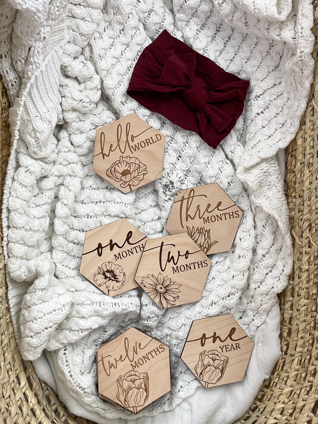 Baby Milestone Sign Monthly Milestone Card Milestone Photo Prop Baby's ...