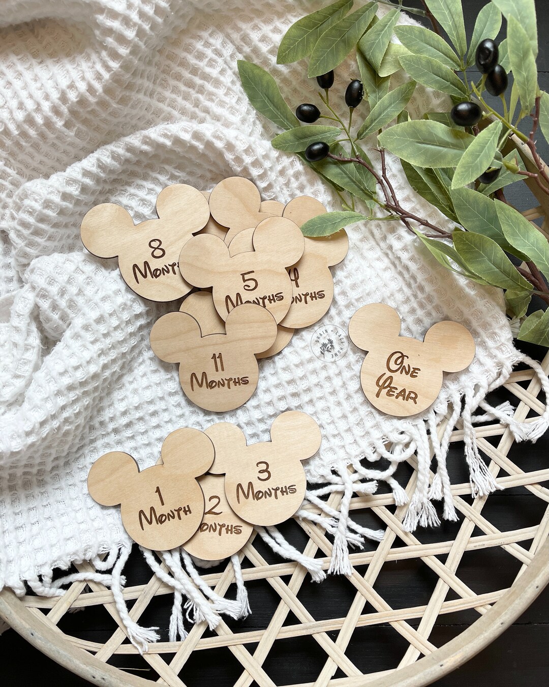 Baby Milestone Sign Monthly Milestone Card Milestone Photo Prop Baby's ...