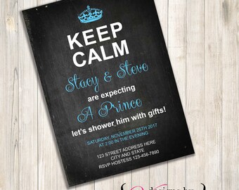 Keep calm invitation | Etsy