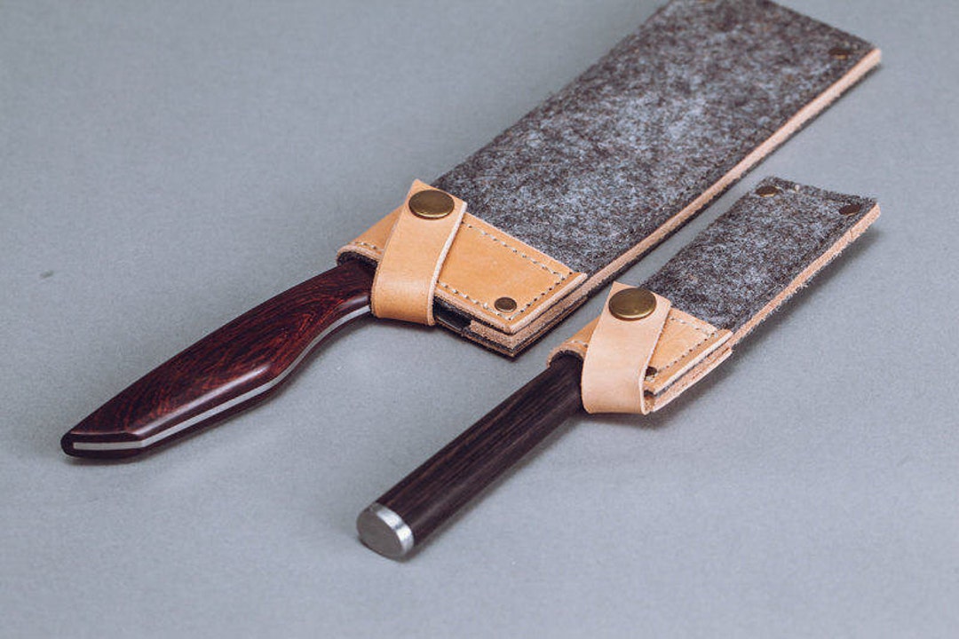Leather Knife Cover, Saya Knife Cover, Handmade Knife Sheath, Leather ...