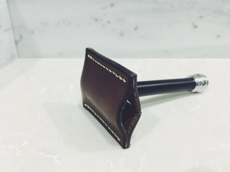 Handmade Safety Razor Cover / Sheath Wet Shaving Dark Brown | Etsy