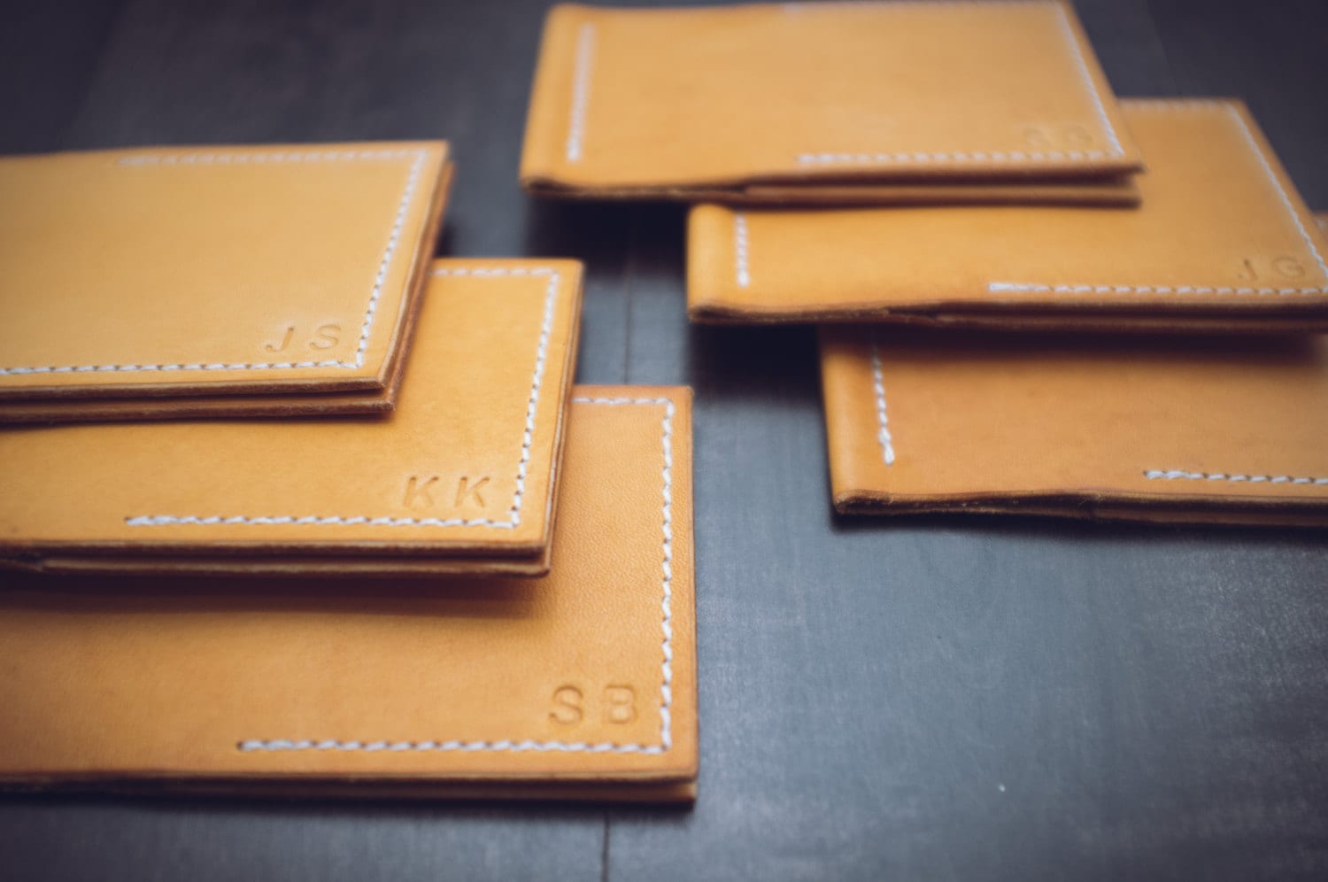 6 Custom Money Clip Wallet Leather. Card Wallet. Handmade | Etsy