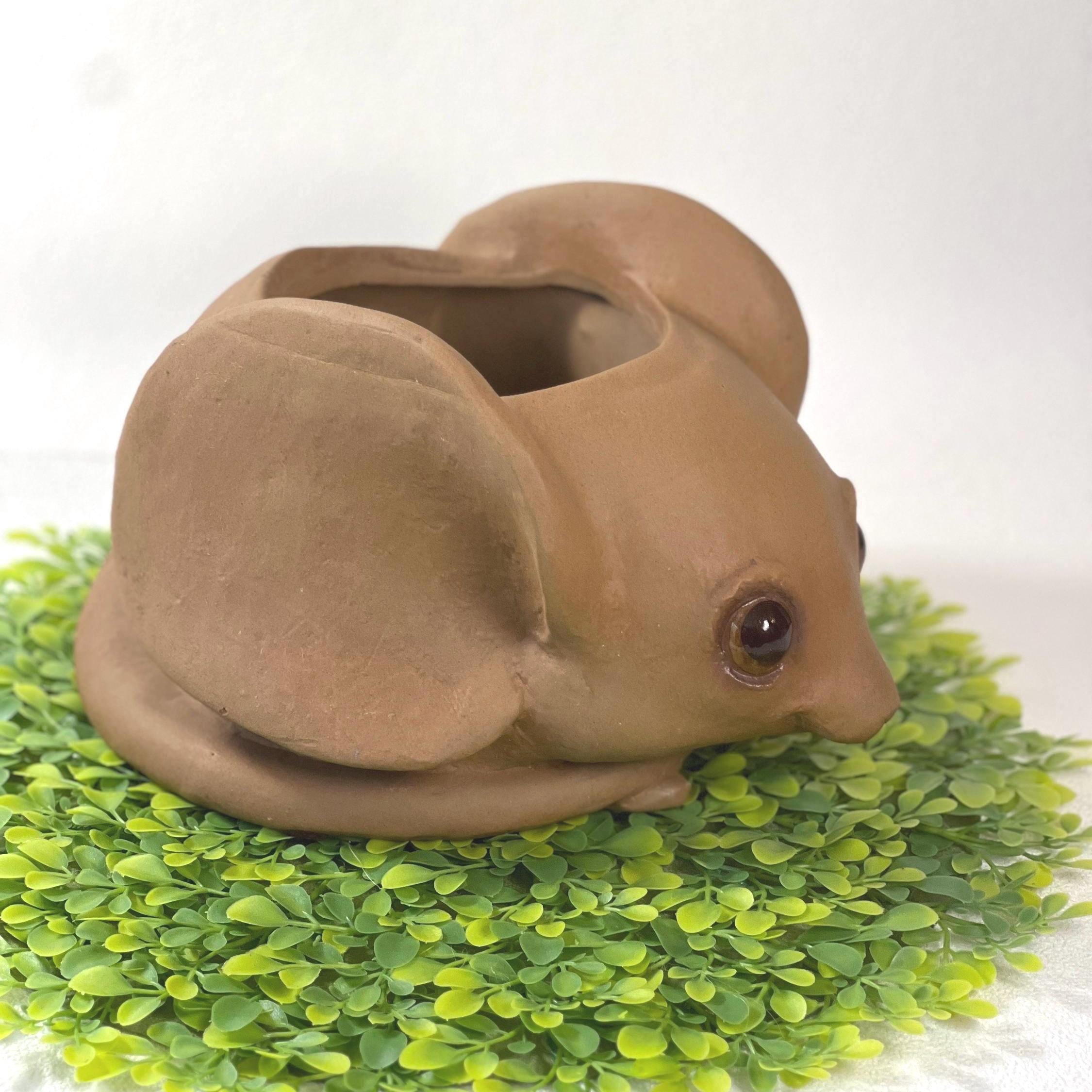 Vintage Freeman Mcfarlin Art Pottery Mouse Planter, Signed Anthony ...