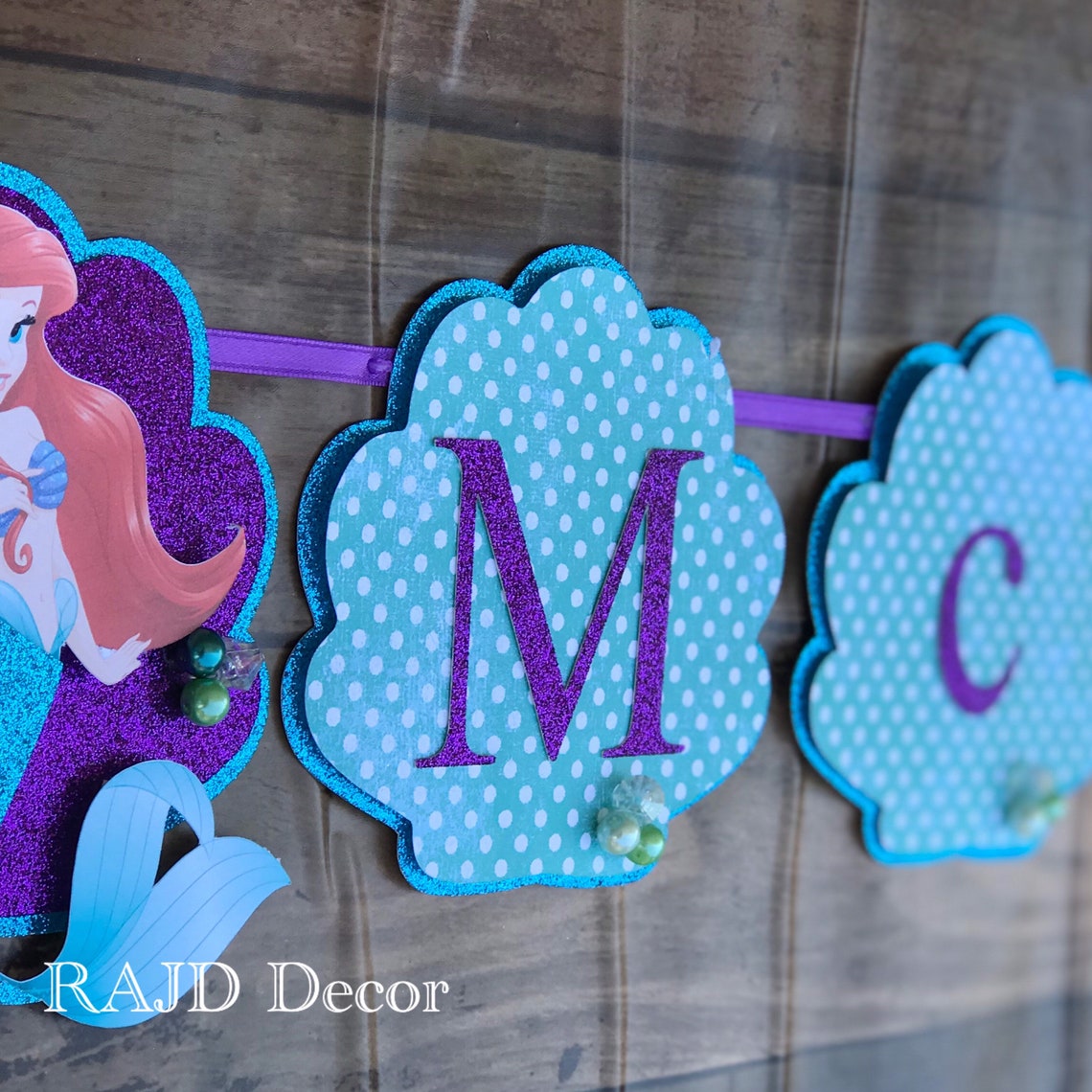 Little Mermaid Banner Customizable to Any Wording or | Etsy