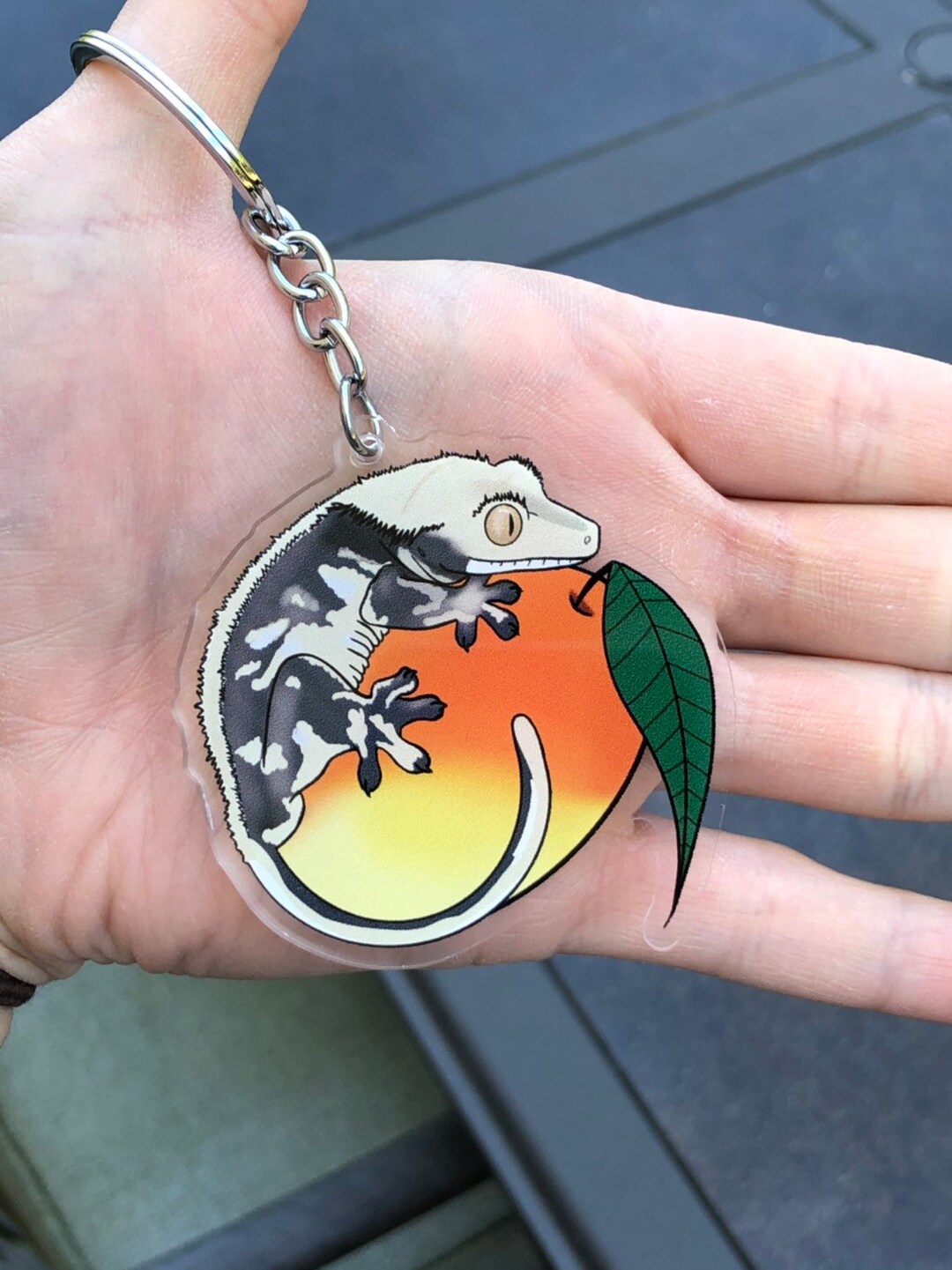 Mango Crested clear Acrylic Keychain - Etsy Denmark