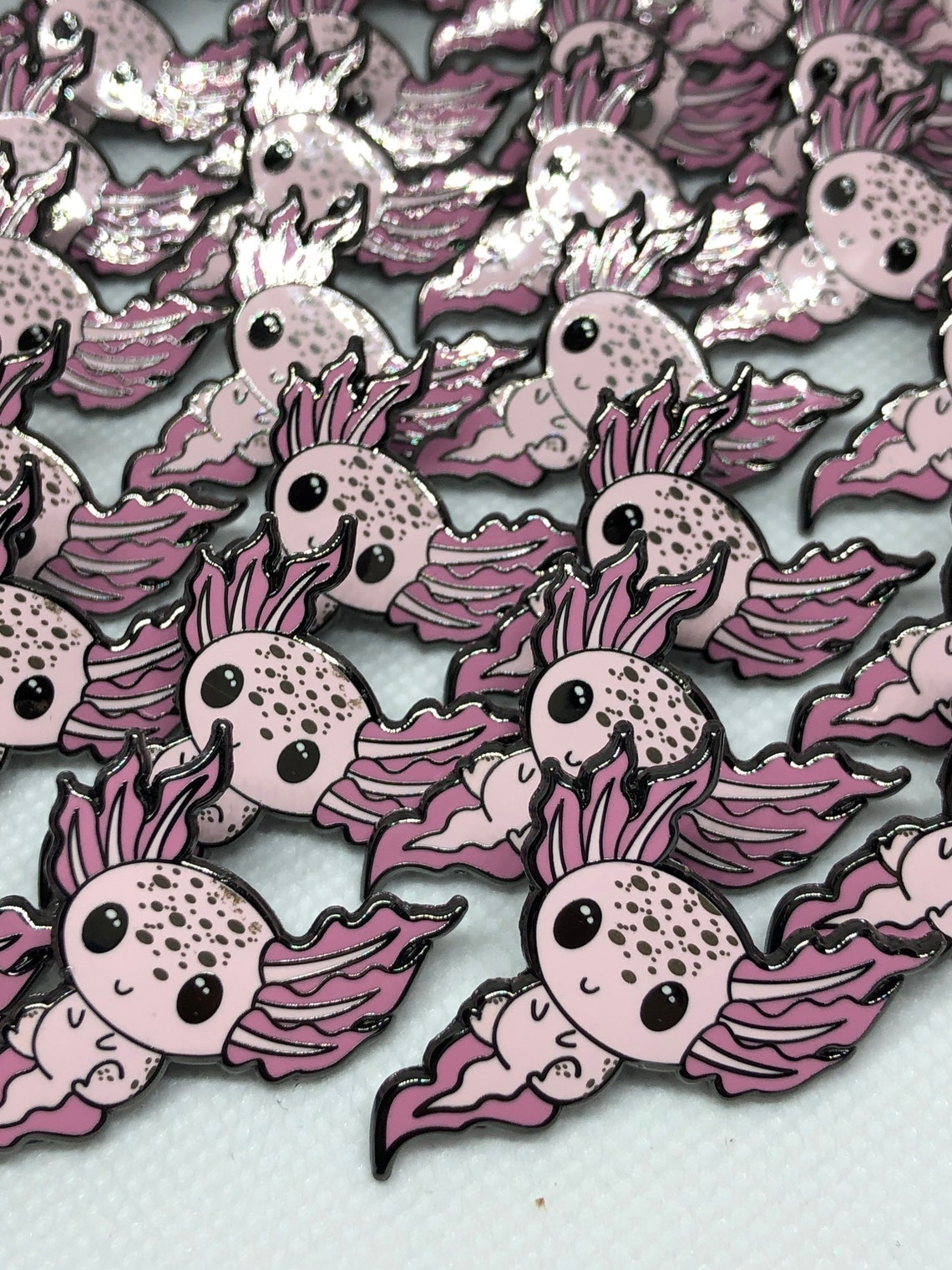 Happy Axolotl hard Enamel Pin - Etsy