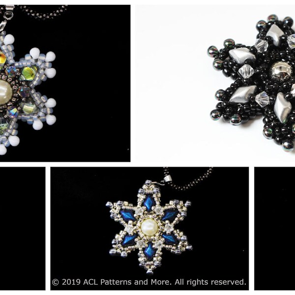 Beaded Snowflake Pattern - Etsy