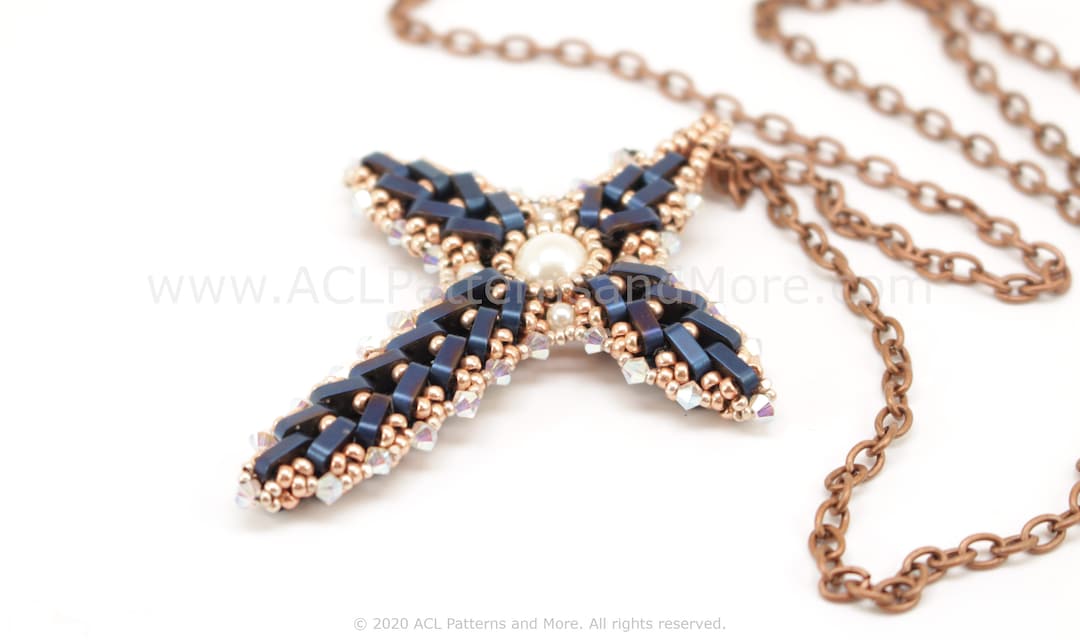 Filigree Cross Pendant PDF Pattern - Etsy