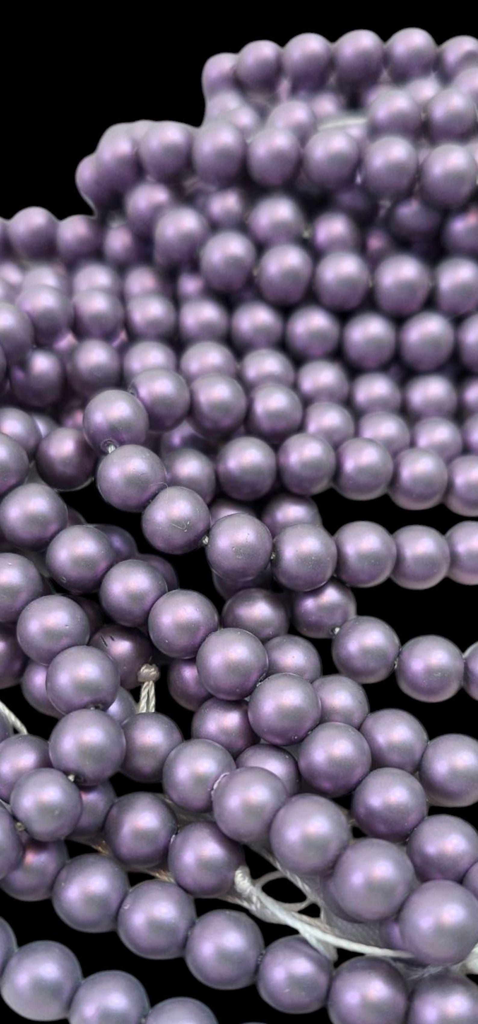 7mm Iridescent Glass Pearls - Etsy