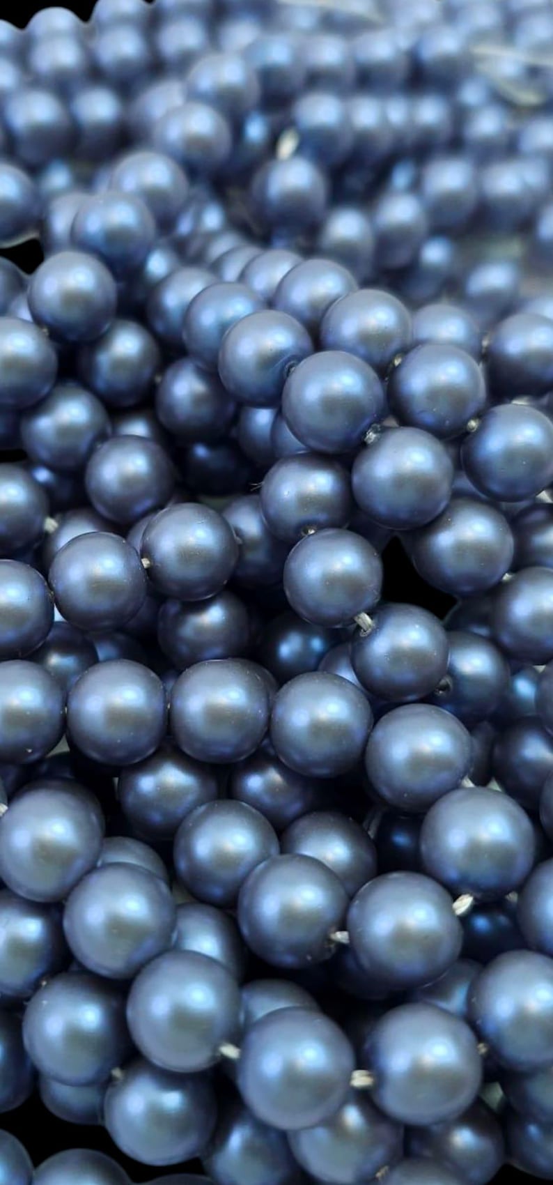 7mm Iridescent Glass Pearls - Etsy