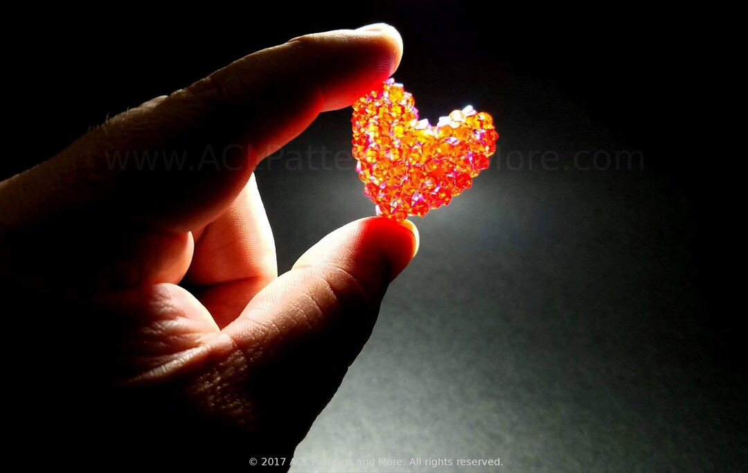 Korazón Pendant PDF Pattern - Etsy