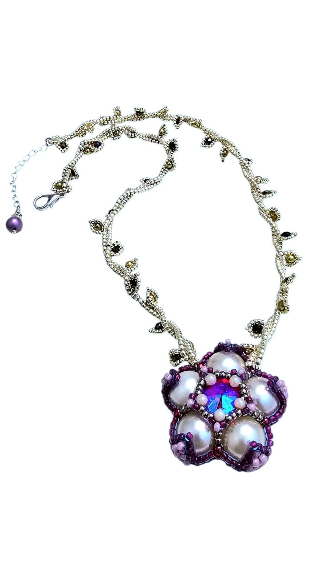 Lotus Necklace PDF Pattern - Etsy