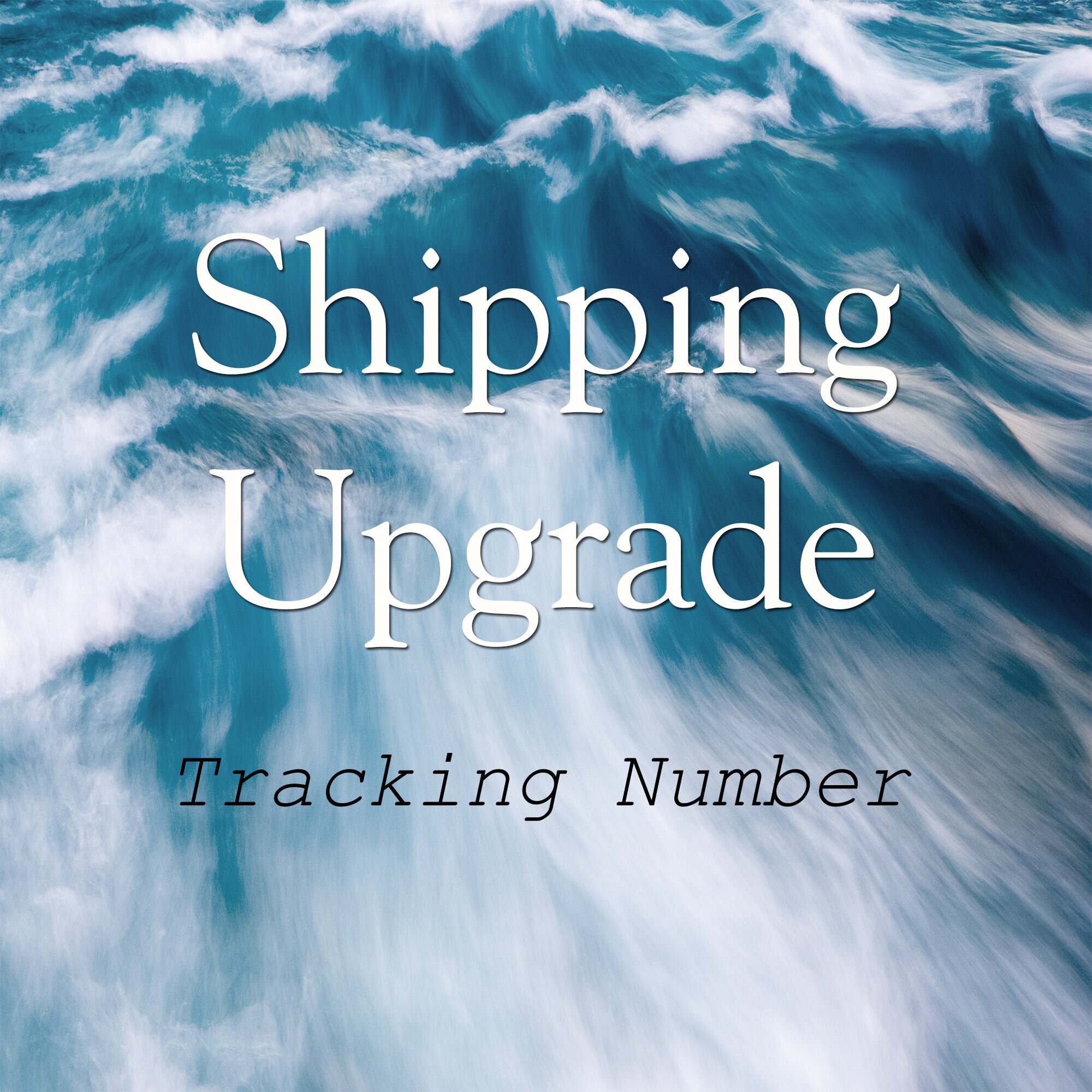 Shipping Upgrade Tracking Number - Etsy