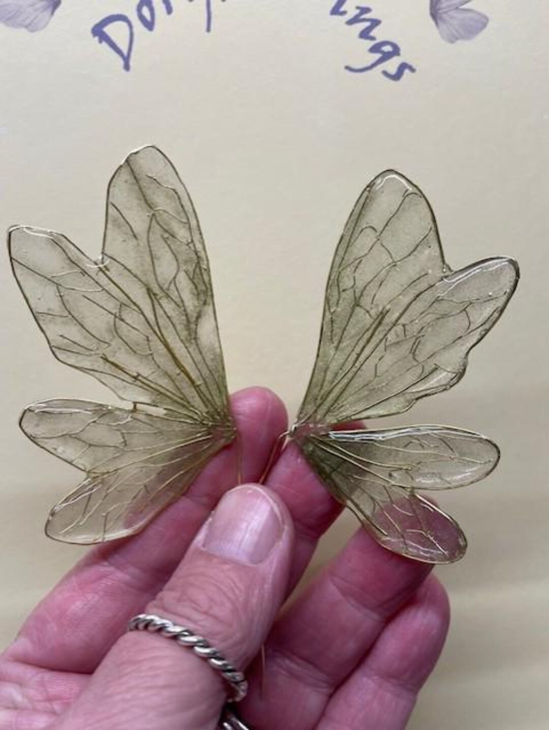 Handmade Fairy Wings for Art Dolls/needle Felting/green Wings/ - Etsy UK