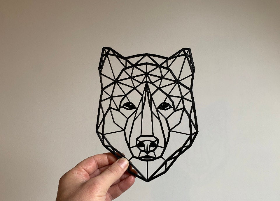 Geometric Dogs Head /wall Art /dog Portraits - Etsy