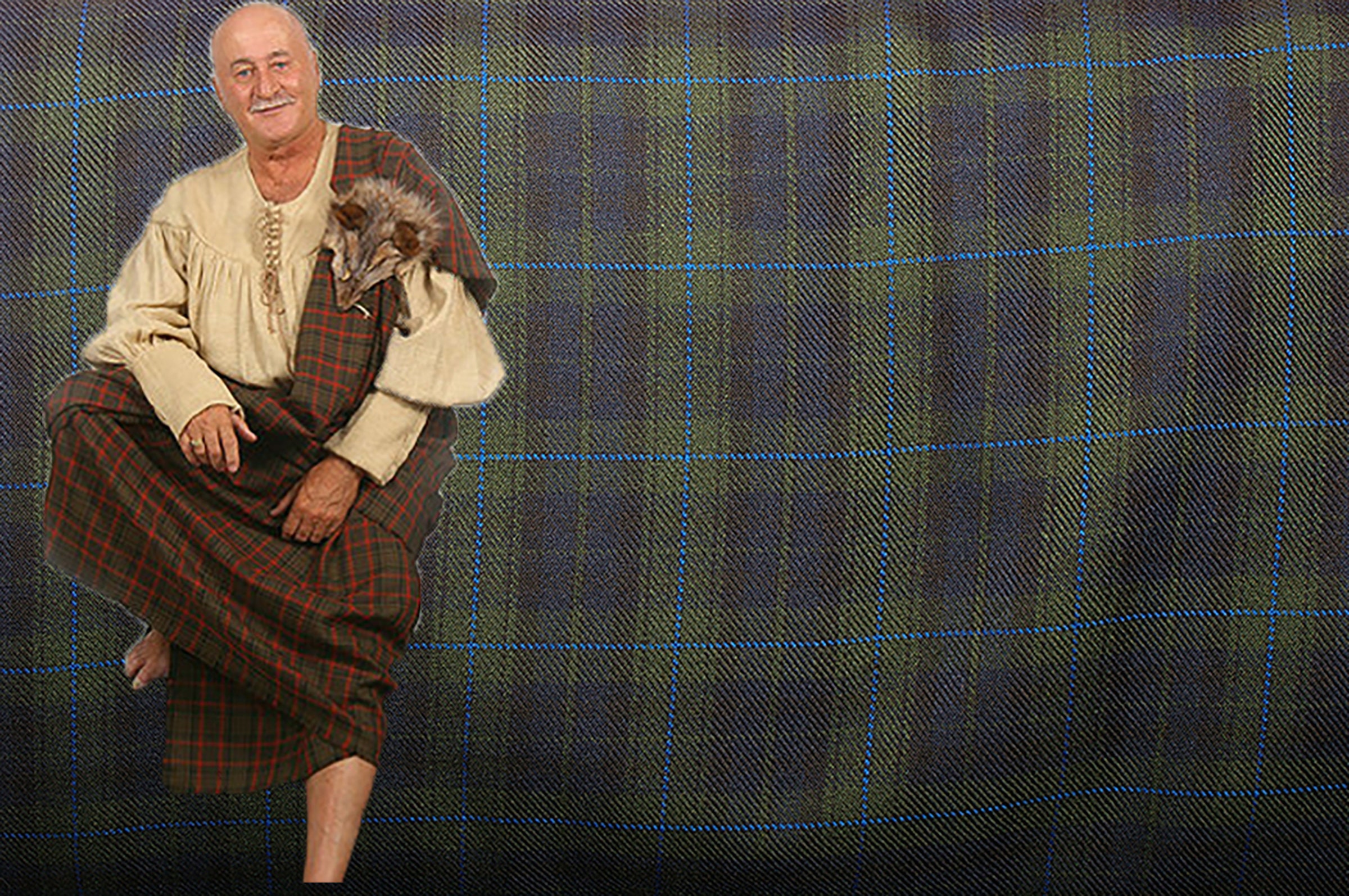 Medieval Men Great and Pleated Kilt, Plaid Tartan Fabric, Ancient ...