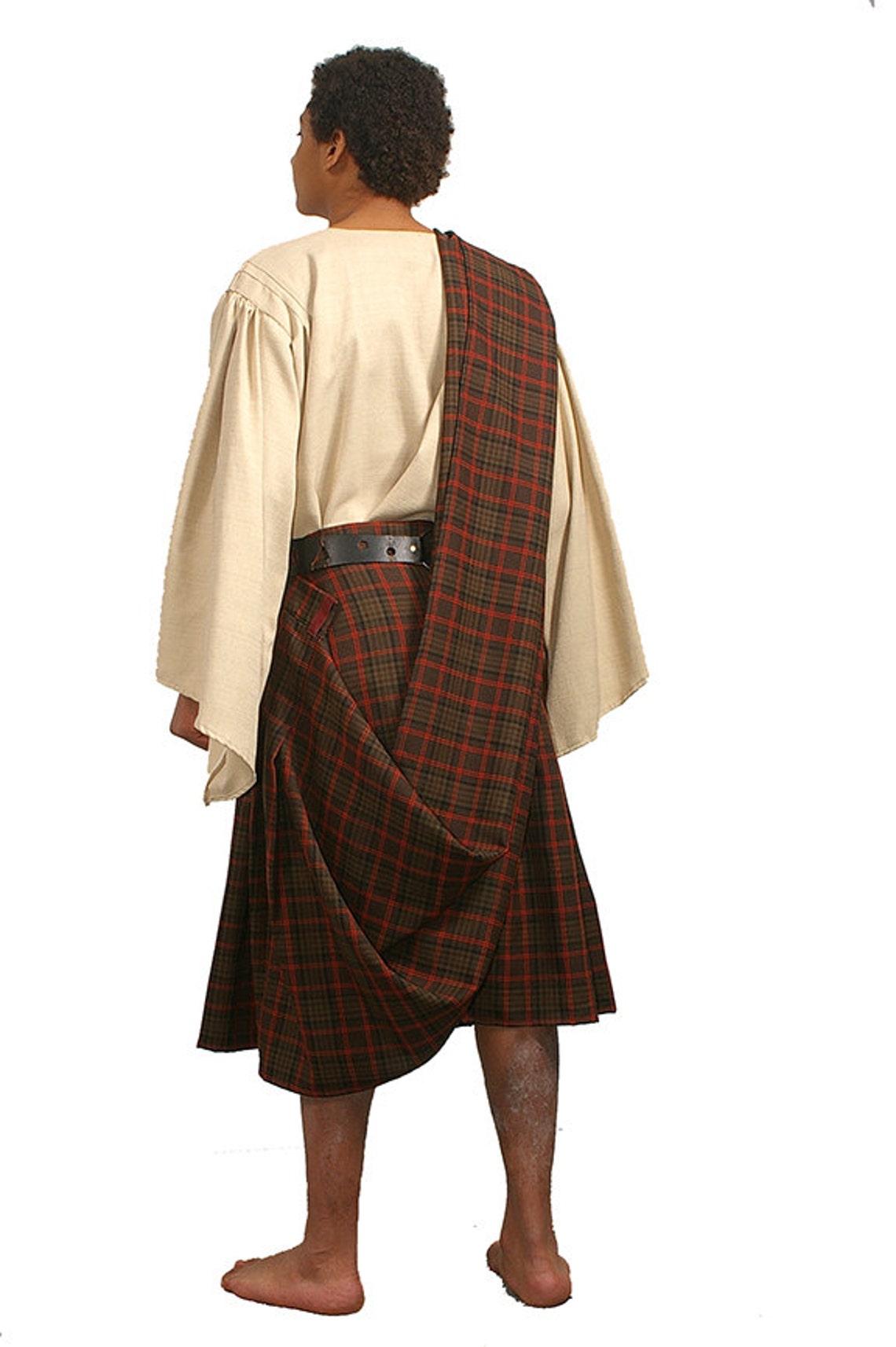 Medieval Kilt Ancient Highlander Costume Plaid Tartan - Etsy