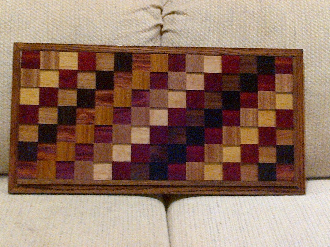 Wood Wall Art Sculpture Featuring a Variety of Exotic Wood Pieces in a ...