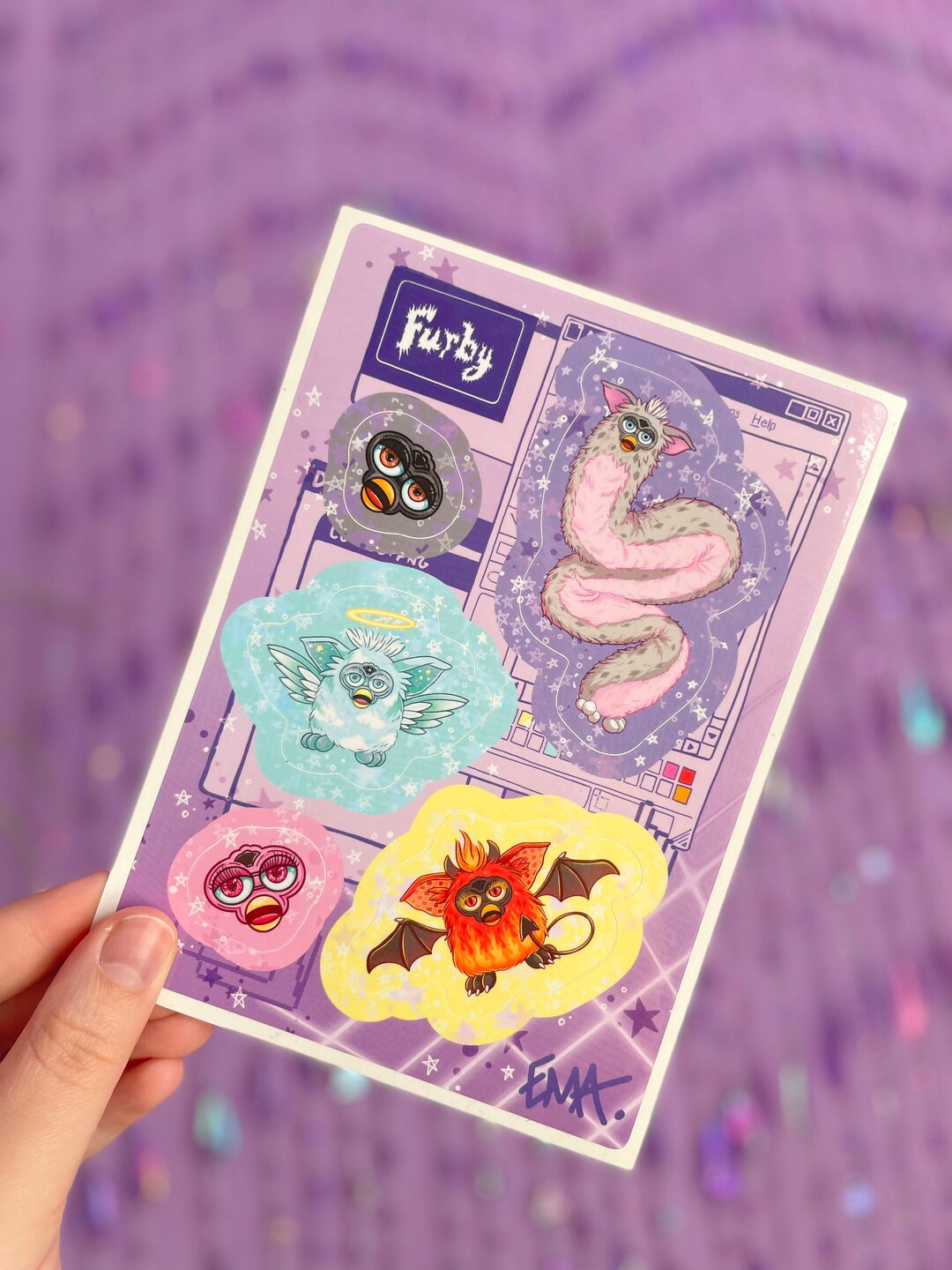 Furby Sticker Sheet - Etsy