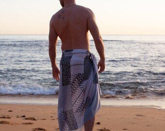 Sarong Batik Lungi for Men Cotton Handmade Beach Wear/ Beach Wrap ...