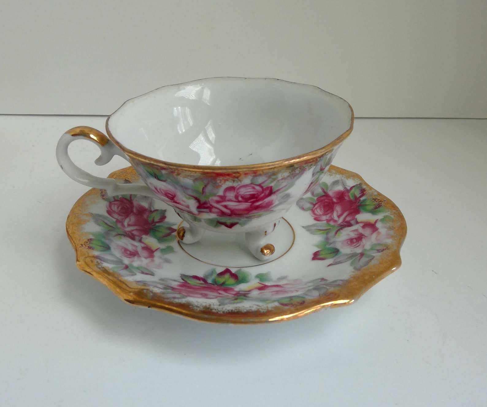 Vintage Cup and Saucer Floral China Set Flowered Tea Set | Etsy