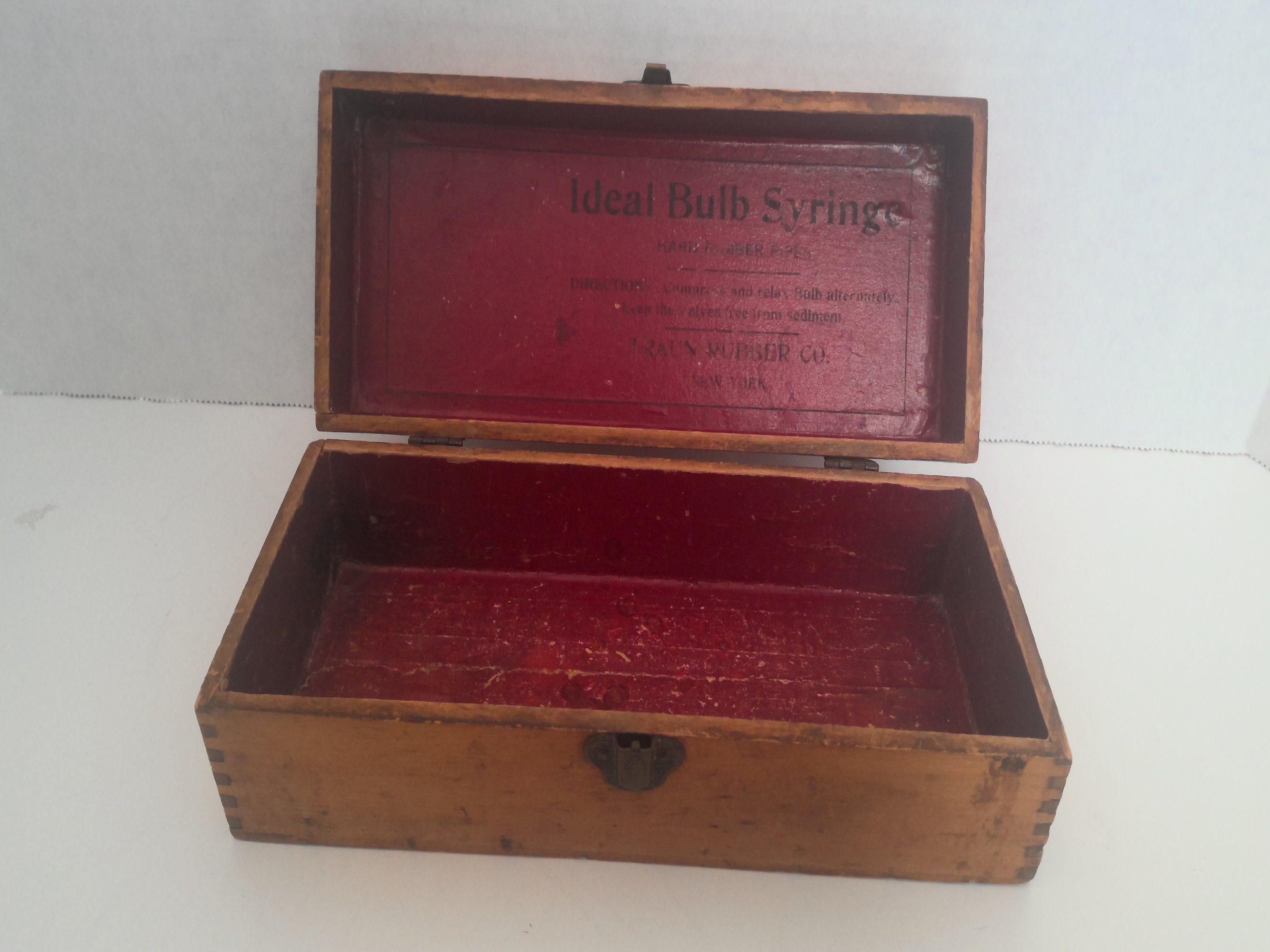 Vintage Ideal Wood Syringe Box, Medical Box - Etsy
