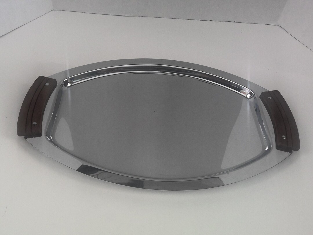 Kromex Serving Tray With Handles Vintage - Etsy