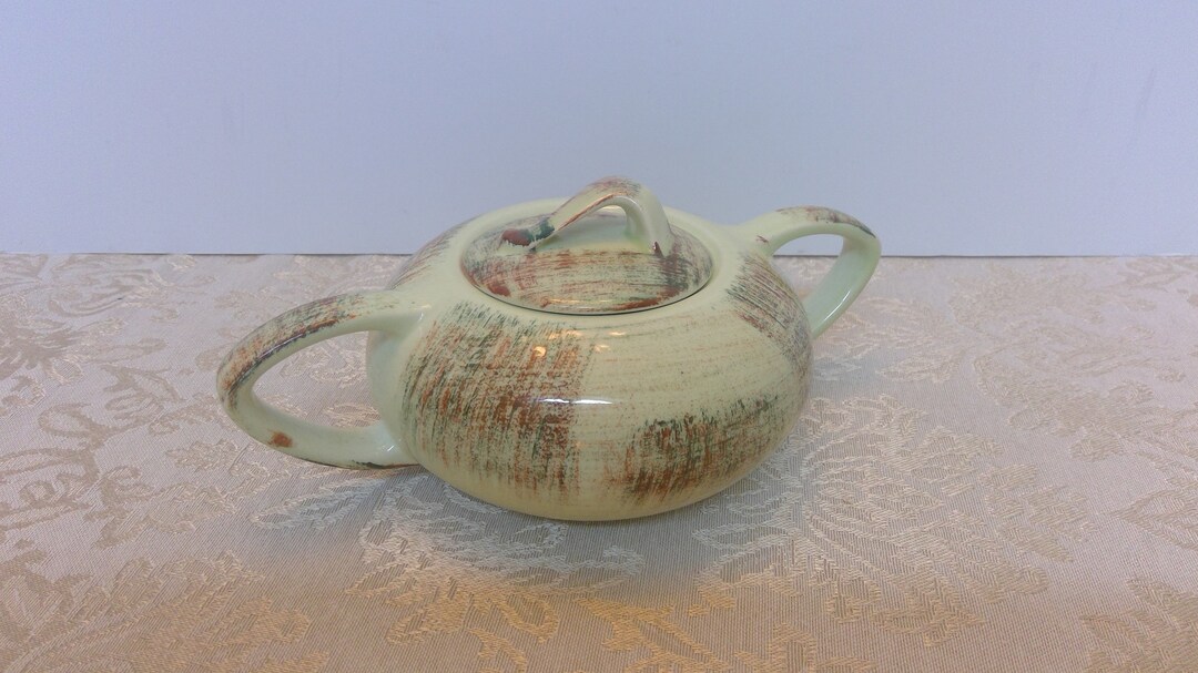 Vernonware Sugar Bowl, Raffia Pattern Dishes, Plaid Dishes - Etsy