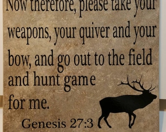 Hunting bible verse | Etsy