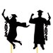 Glitter Graduates Cake Topper, Graduation Cake Topper, Female Graduate ...