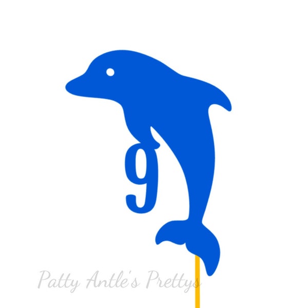 Dolphin Cake Topper - Etsy