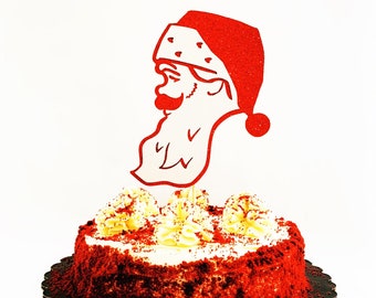 Santa Cake Topper - Etsy