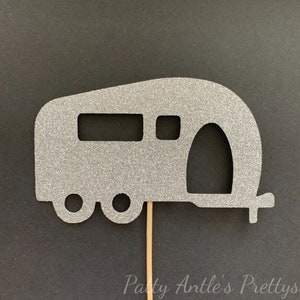 Glitter Camper Cake Topper, Travel Cake Topper, Recreational Vehicle ...