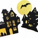 Glitter Haunted House Cake Topper: Halloween Party Decoration - Etsy